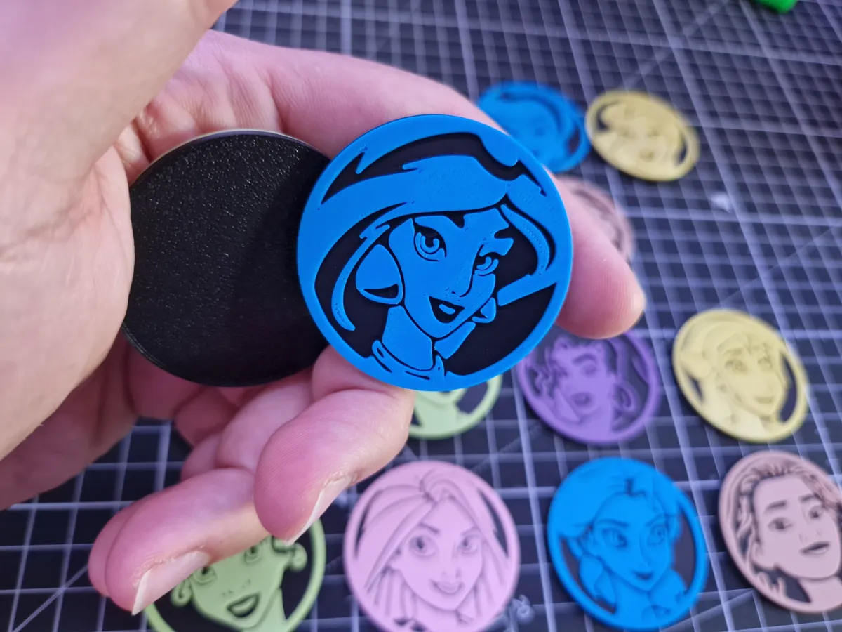 Jasmine collectible coin - Free 3D Print Model - MakerWorld