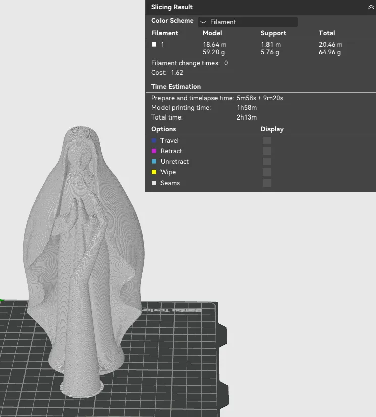 Mother Mary Statue - Free 3D Print Model - MakerWorld