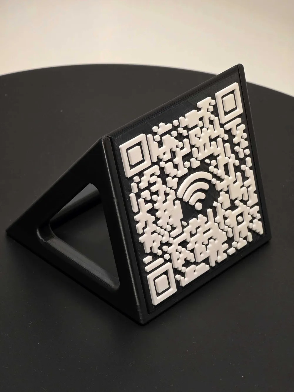 Wi-Fi QR Code Decorative Stand - Free 3D Print Model - MakerWorld