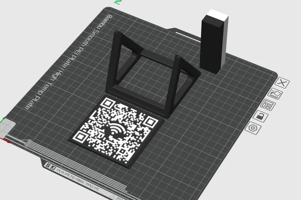 Wi-Fi QR Code Decorative Stand - Free 3D Print Model - MakerWorld