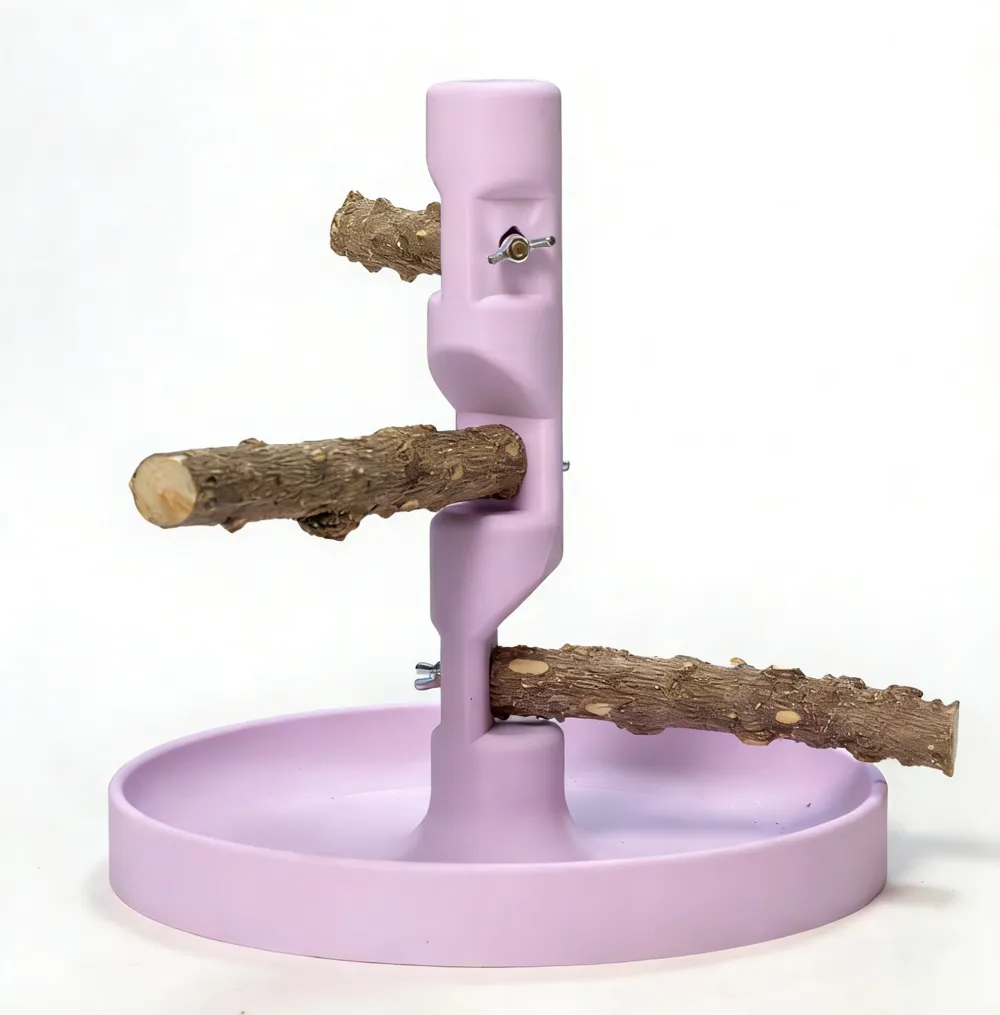 Parrot Desktop Stand/Perch (Three Birds in One Frame) - Free 3D Print ...