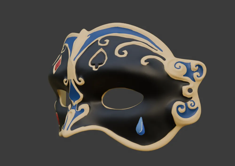 Masquerade Mask (Half-Face Mask) by 箱庭猫猫 MakerWorld: Download Free 3D ...