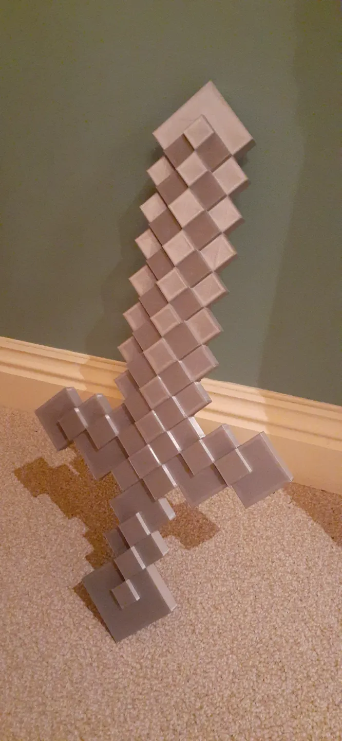 Minecraft Sword by Layerline MakerWorld: Download Free 3D Models