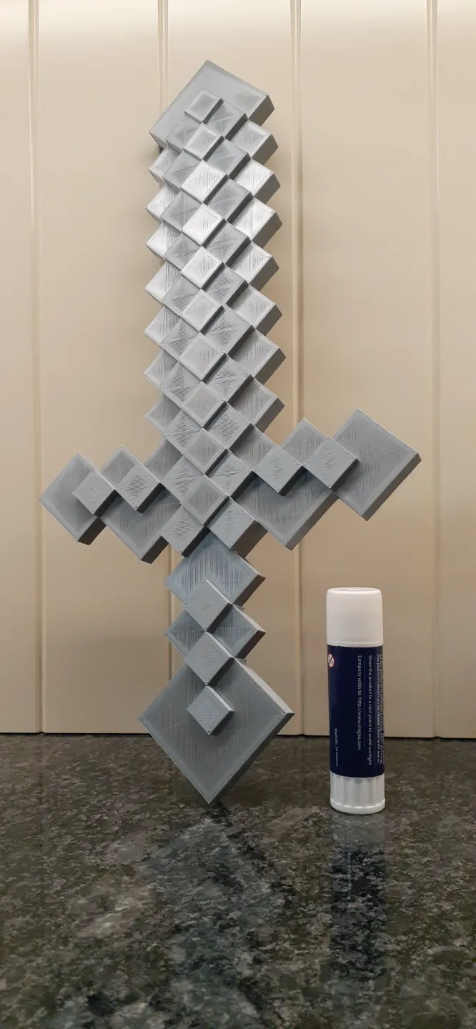 Minecraft Sword by Layerline MakerWorld: Download Free 3D Models