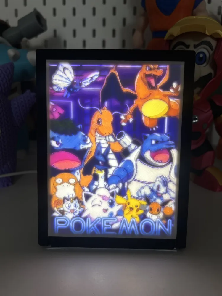 Pokemon Lithopane - Free 3D Print Model - MakerWorld
