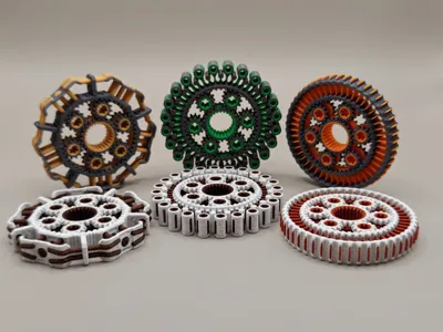 "Blade" Heavy Duty Planetary Gears Fidget Spinner by G-Man Projects MakerWorld: Download Free 3D ...