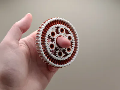 "Blade" Heavy Duty Planetary Gears Fidget Spinner by G-Man Projects MakerWorld: Download Free 3D ...