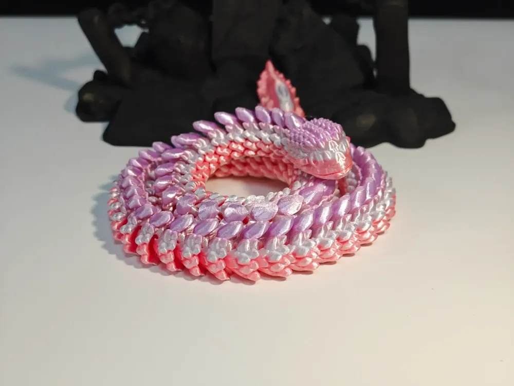 Year of the Snake - Rock Serpent ~ Articulated Rock Snake, Print-in ...