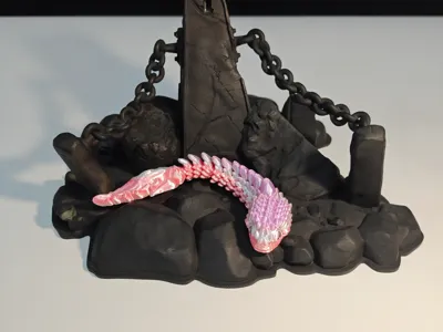 Year of the Snake - Rock Serpent ~ Articulated Rock Snake, Print-in ...