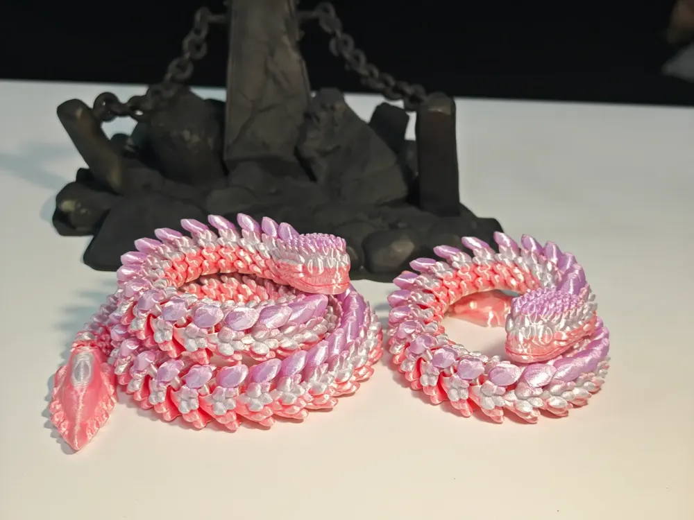 Year of the Snake - Rock Serpent ~ Articulated Rock Snake, Print-in ...