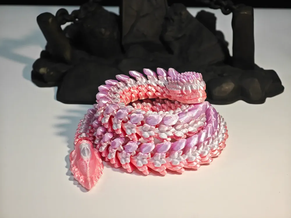 Year of the Snake - Rock Serpent ~ Articulated Rock Snake, Print-in ...