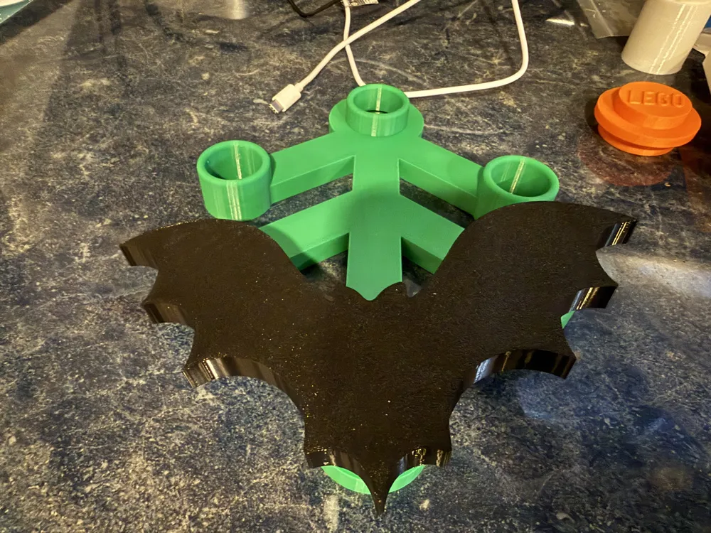 Giant Brick Wreath: Bat Peg Decoration by Earl Bonovich MakerWorld ...