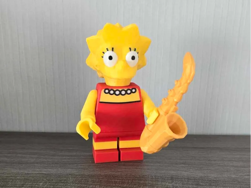 Big Brick * The Simpsons - Lisa Simpson by cBoLsmUiEc - MakerWorld
