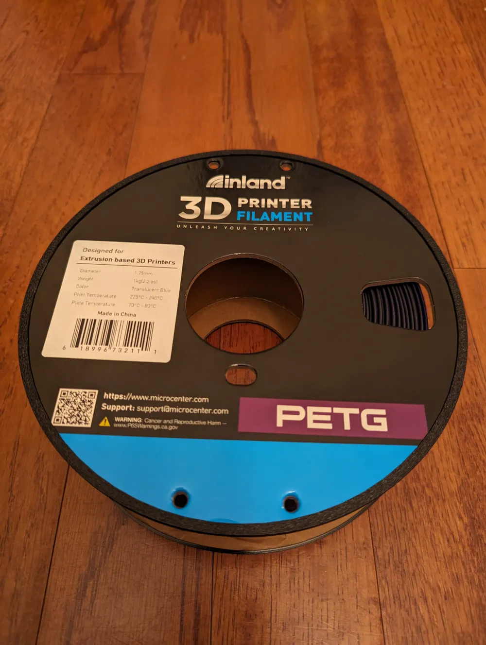 Inland PETG Spool Ring for Bambu AMS (Fits 199mm cardboard spools ...