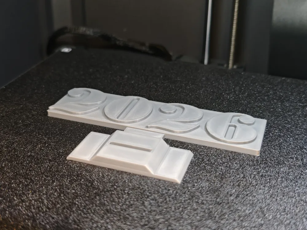 Panneau du réveillon du Nouvel An 2026 - Modèle d'Impression 3D Gratuit ...