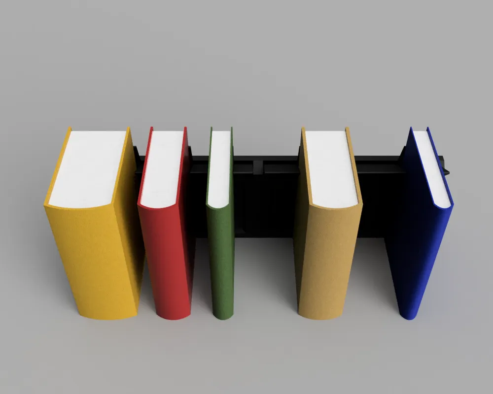 Modular stand-up bookend/stand for bookcase/shelf - Free 3D Print Model ...