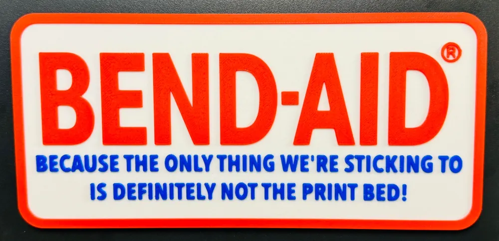 Bend-Aid Original Sign by Wikydtron - MakerWorld