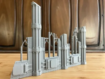 Gothic Ruin Terrain 4 For Warhammer 40k by PrussianBlue - MakerWorld