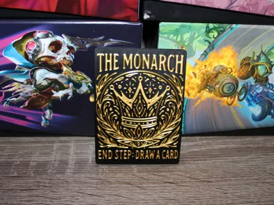 MAGIC MTG EDH COMMANDER TOKEN: MONARCH by Westly MakerWorld: Download ...