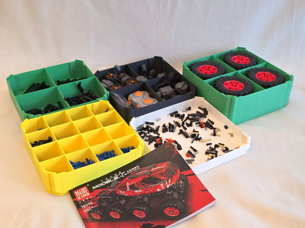 Roto-Tray - Stackable Sorting Boxes by DocLex - MakerWorld