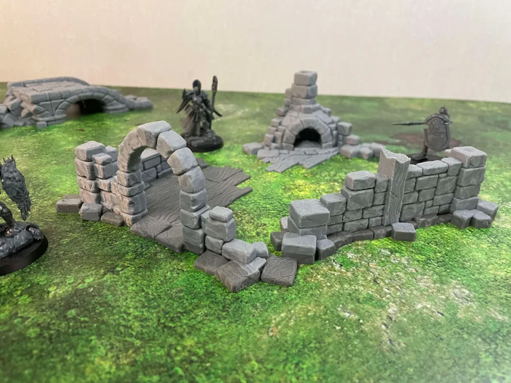 Wargame Fantasy - Ruined House by Wargame Terrain Print MakerWorld ...