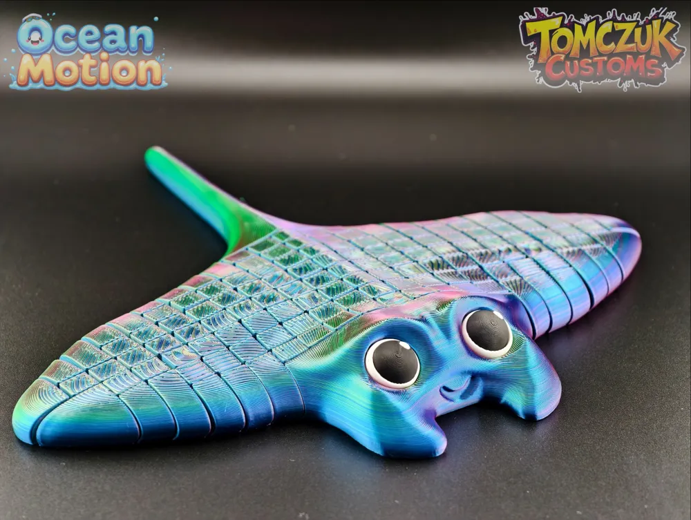 Ocean Motion: Flexi Stingray! - Free 3D Print Model - MakerWorld