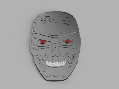Terminator Inspired Skull by nickrozario - MakerWorld