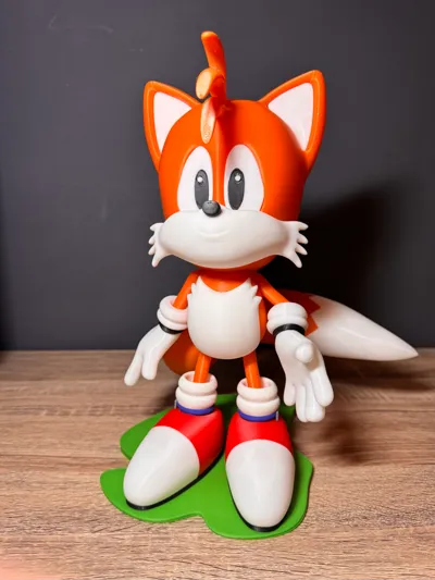 Tails Sonic - multi part - Free 3D Print Model - MakerWorld