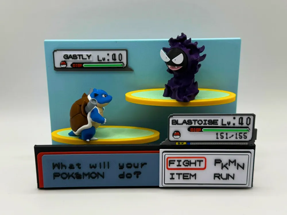 Pokémon Battle Scene Diorama | Make It Yours - Free 3D Print Model ...