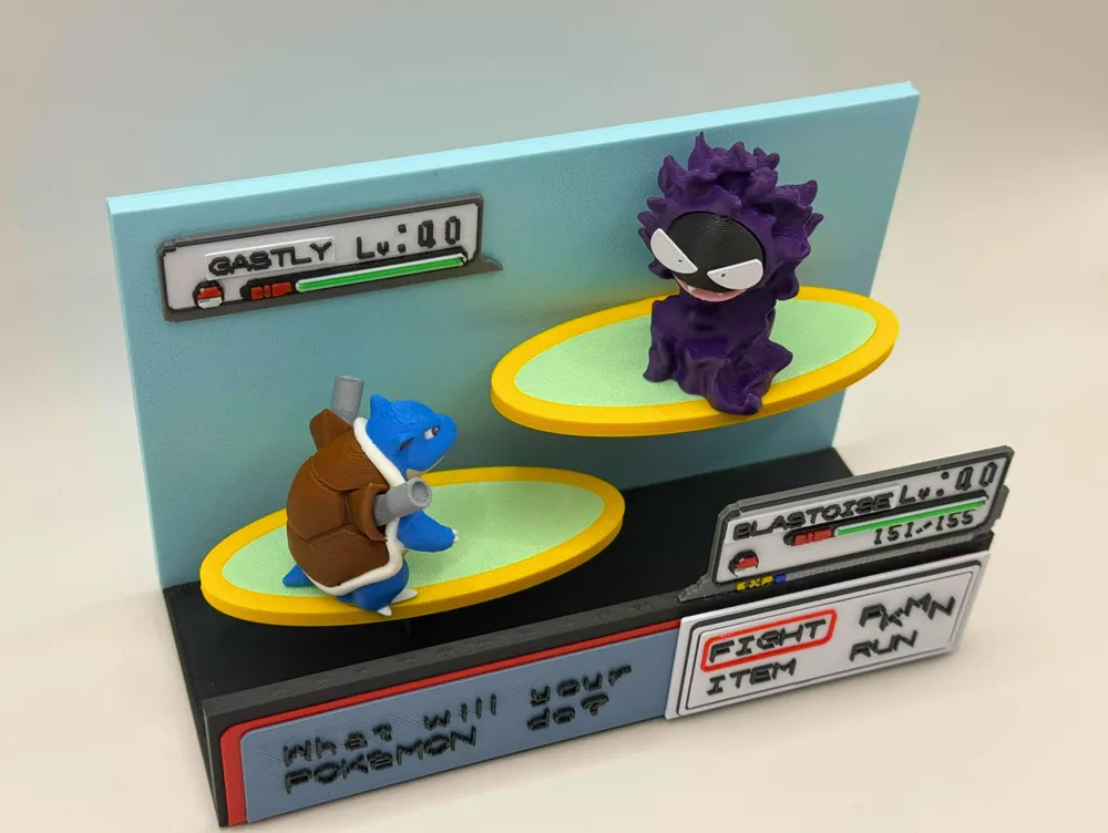 Pokémon Battle Scene Diorama | Make It Yours - Free 3D Print Model ...