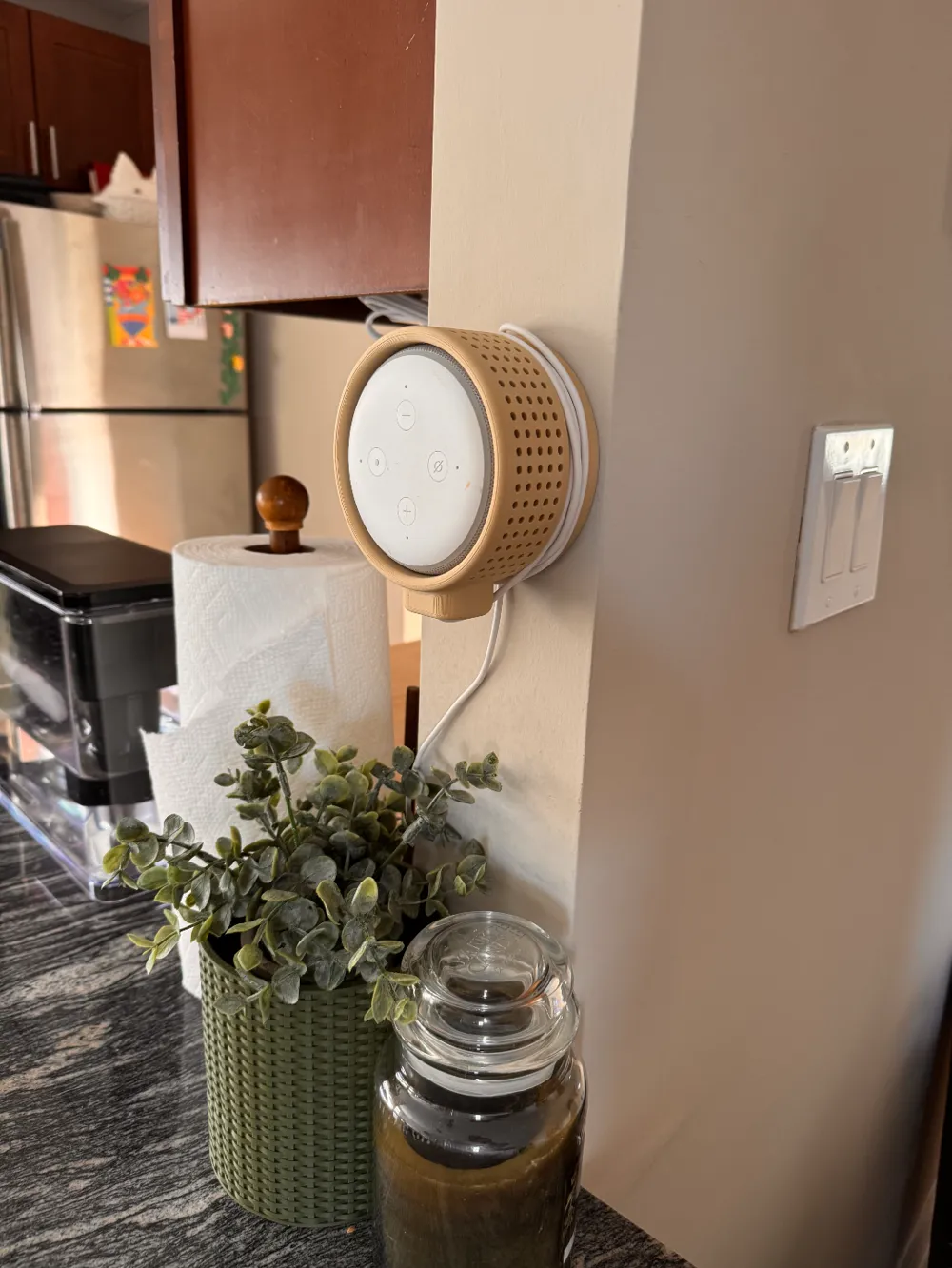 Echo Dot 3 Wall Mount and Cable Manager by AntCop MakerWorld: Download Free 3D Models