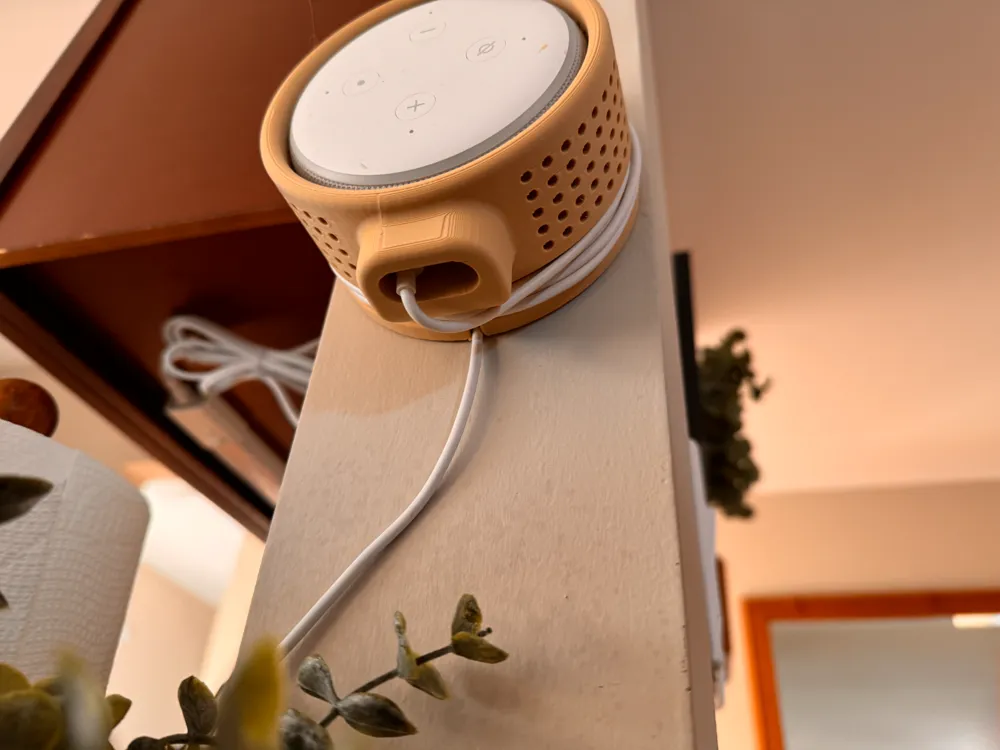 Echo Dot 3 Wall Mount and Cable Manager - Free 3D Print Model - MakerWorld