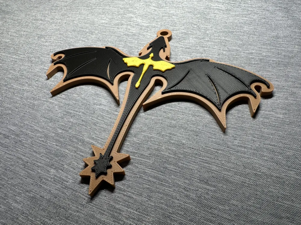 4th Wing Dragon Relic Gingerbread Ornament - Free 3D Print Model ...