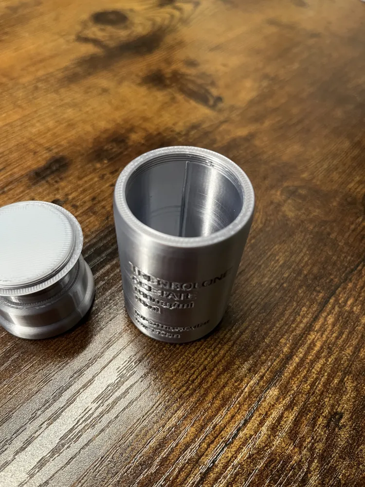 "Tren" Creatine Container - Free 3D Print Model - MakerWorld