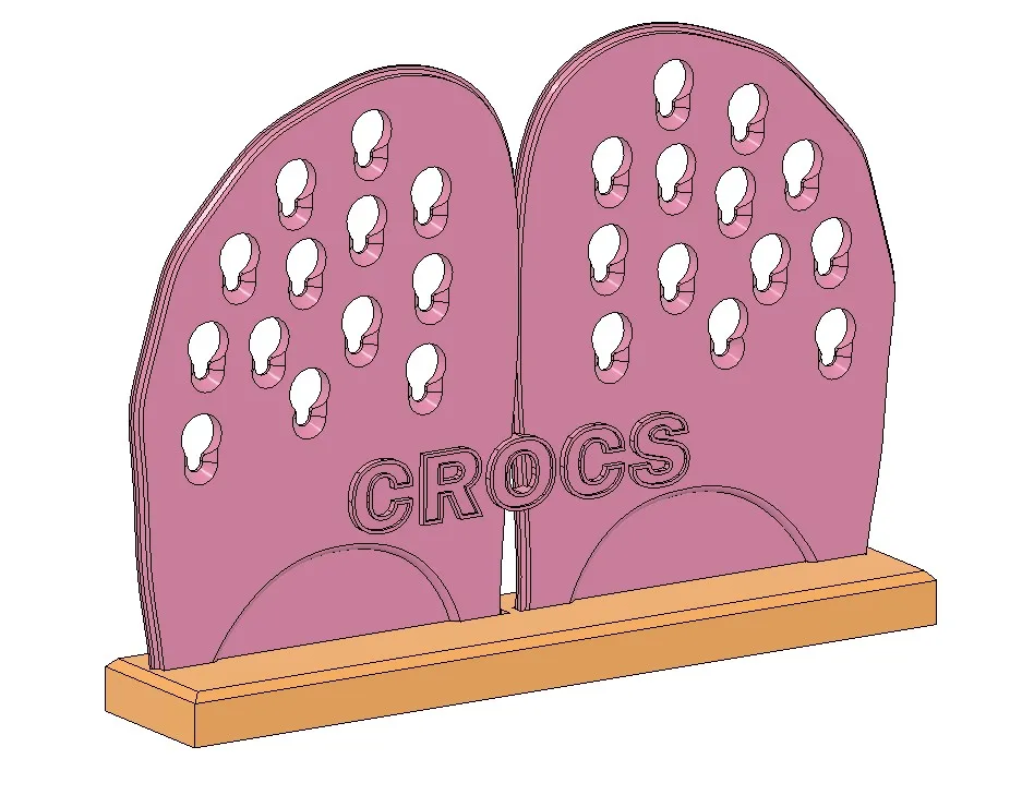 Crocs Jibbitz Charm Display / Storage - Free 3D Print Model - MakerWorld