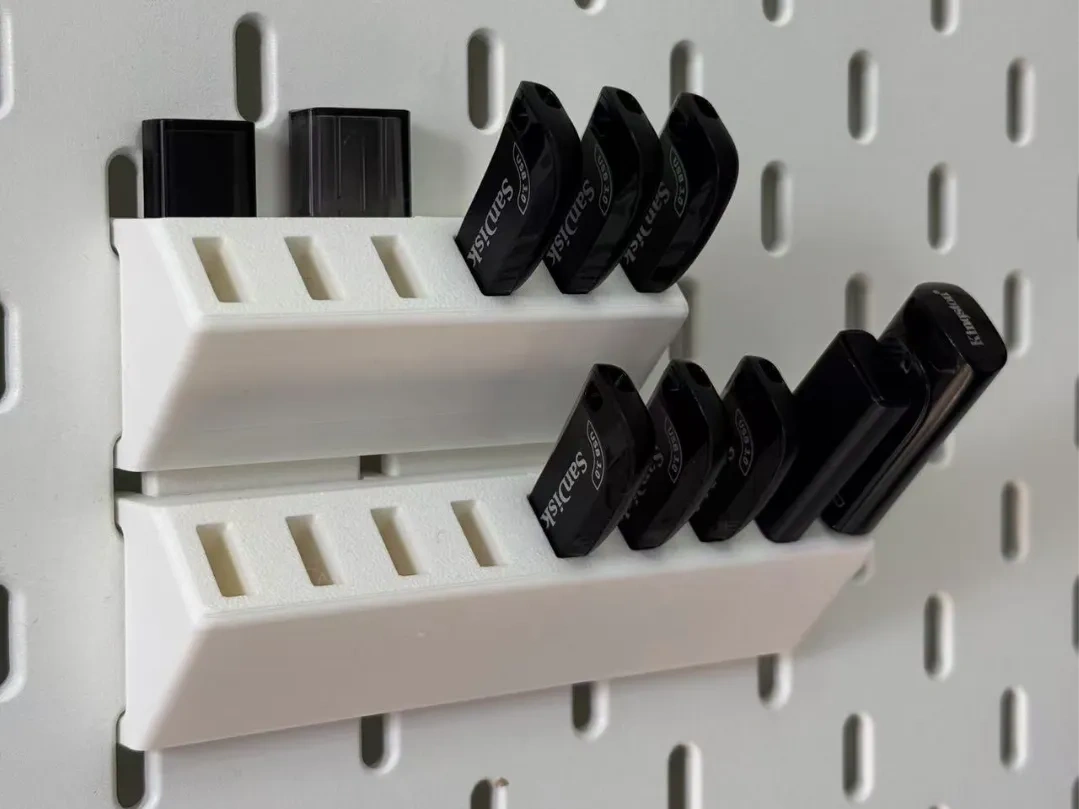 USB Flash Drive Holder - IKEA Pegboard Accessory by Combo - MakerWorld