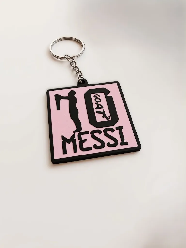 Messi #10 GOAT Keychain Pink & Black Edition - Free 3D Print Model ...