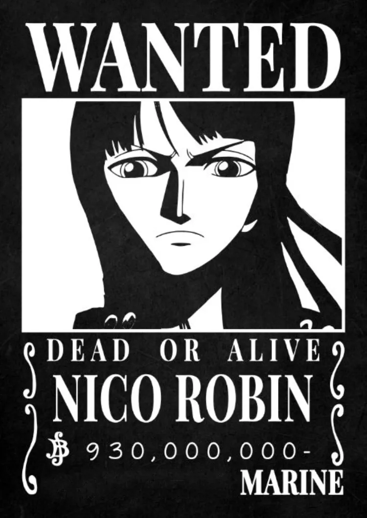 One piece / Nico Robin / Wanted Poster - Free 3D Print Model - MakerWorld