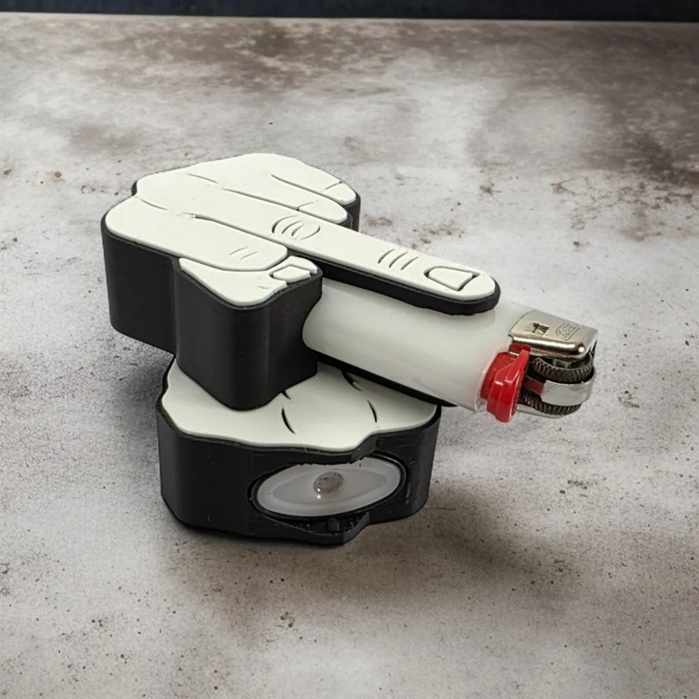 Middle Finger Bic Sleeve #2 - Free 3D Print Model - MakerWorld