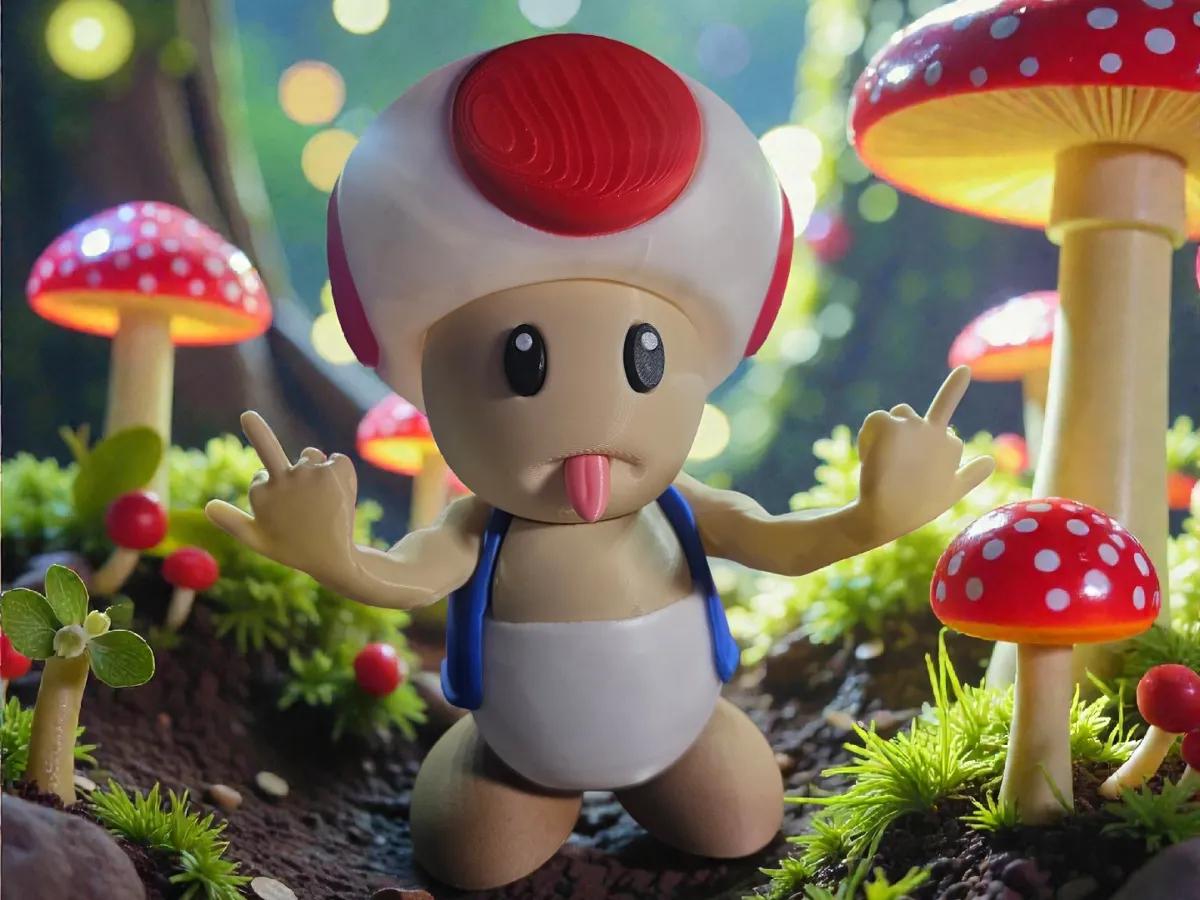 Toad Go fuck yourself WITHOUT AMS - Free 3D Print Model - MakerWorld
