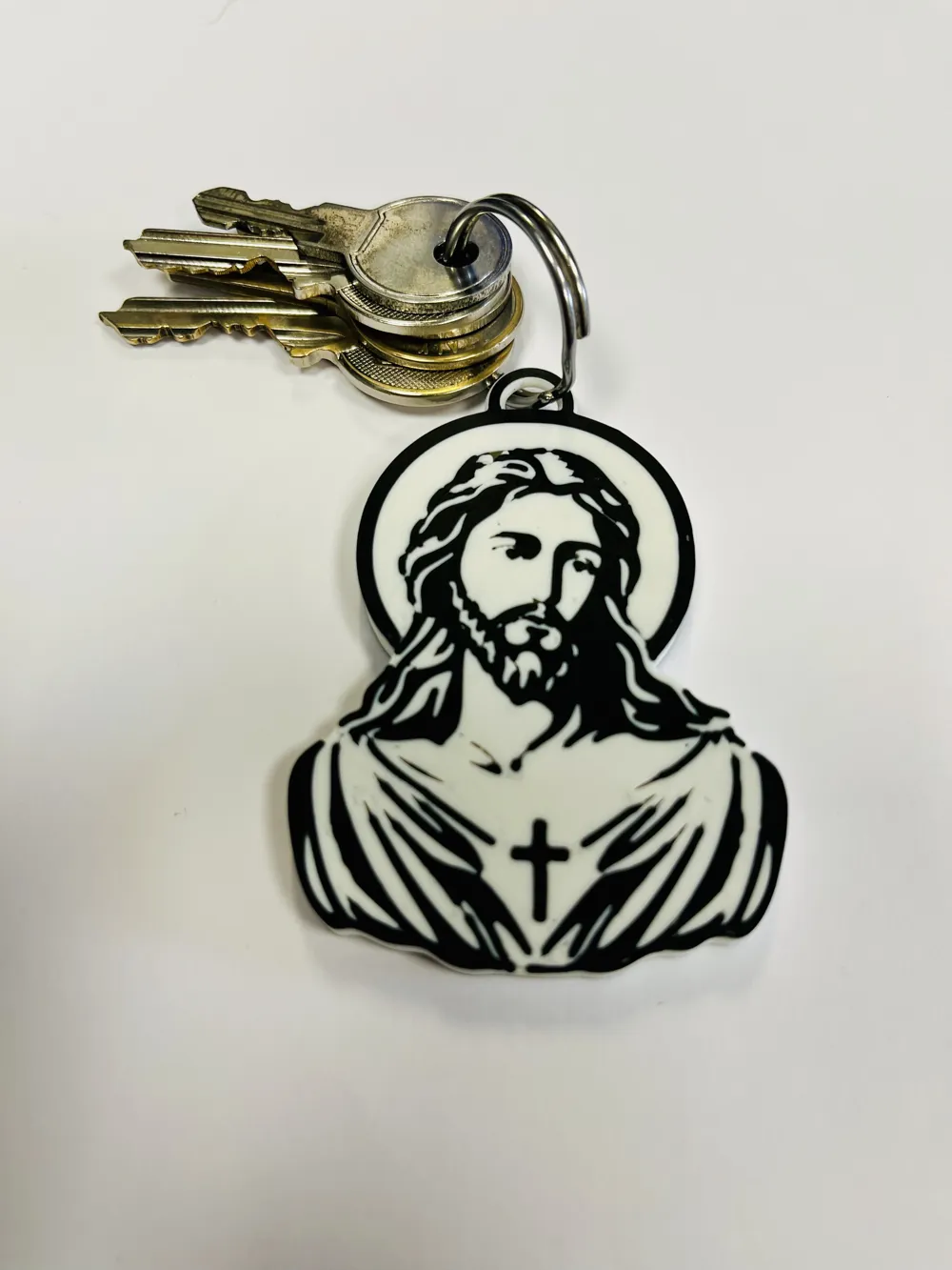 Jesus Keychain - Free 3D Print Model - MakerWorld