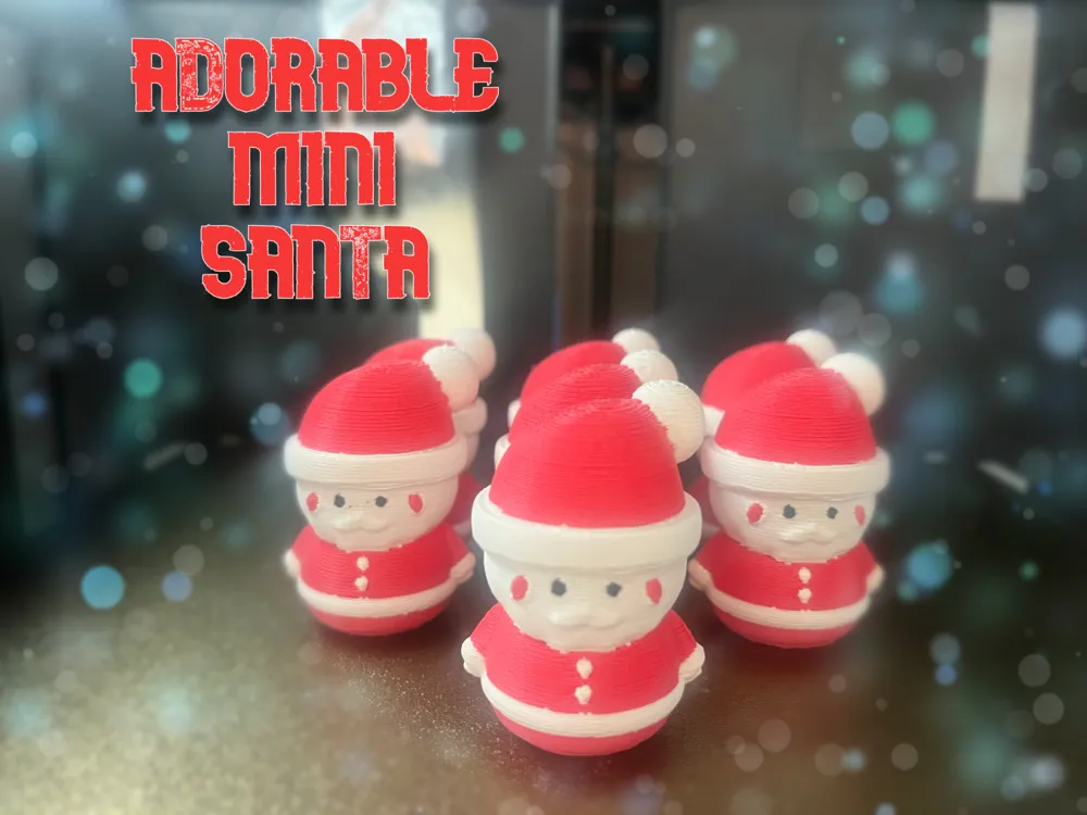Christmas mini Santa AMS ready No supports by INDIGO - MakerWorld