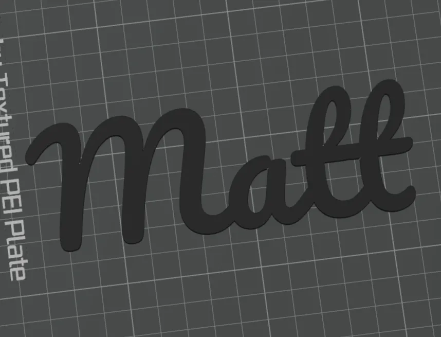 Nameplate - Matt by Matt923 - MakerWorld