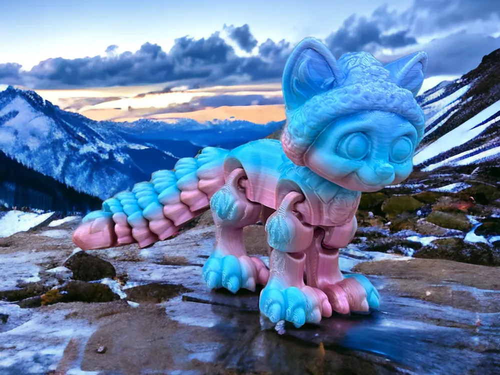 The Articulating Baby Artic Fox by 3D Replica MakerWorld: Download Free ...