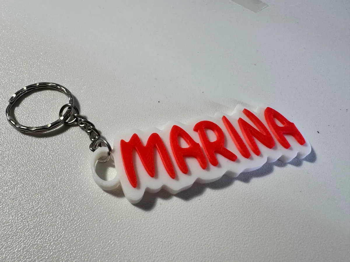 Marina name keychain by Gumer MakerWorld: Download Free 3D Models