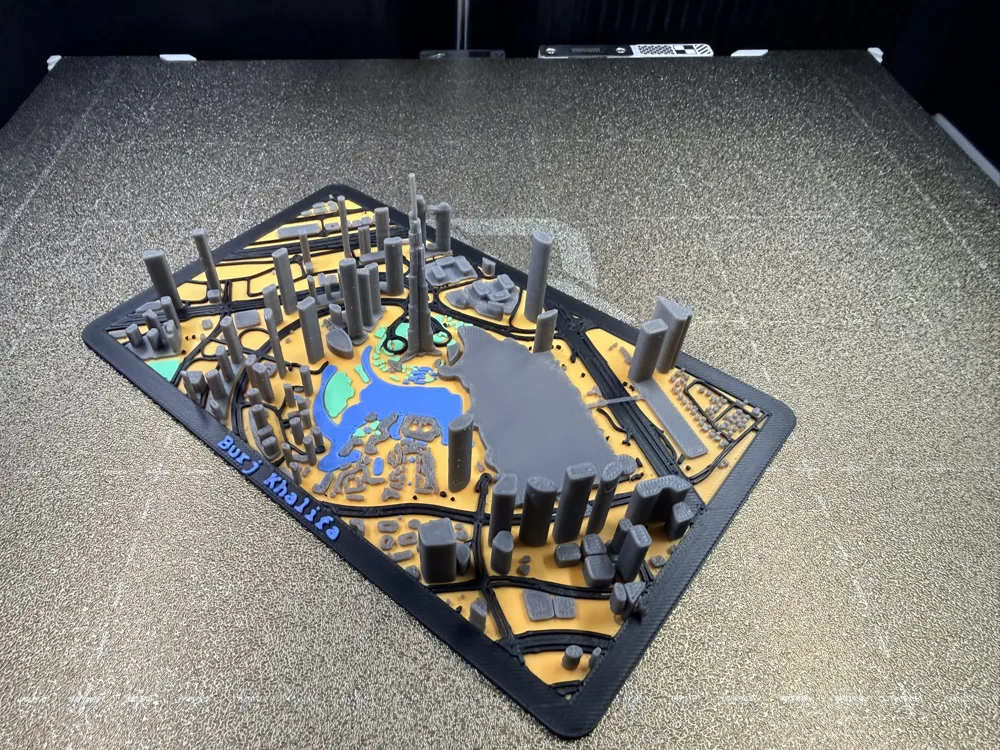 3D Map Burj Khalifa Tower DUBAI - Free 3D Print Model - MakerWorld