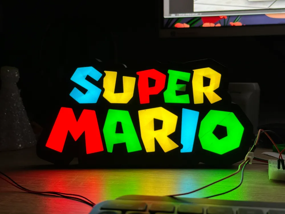 Super Mario LED lamp Remixed by Mikael A. - MakerWorld