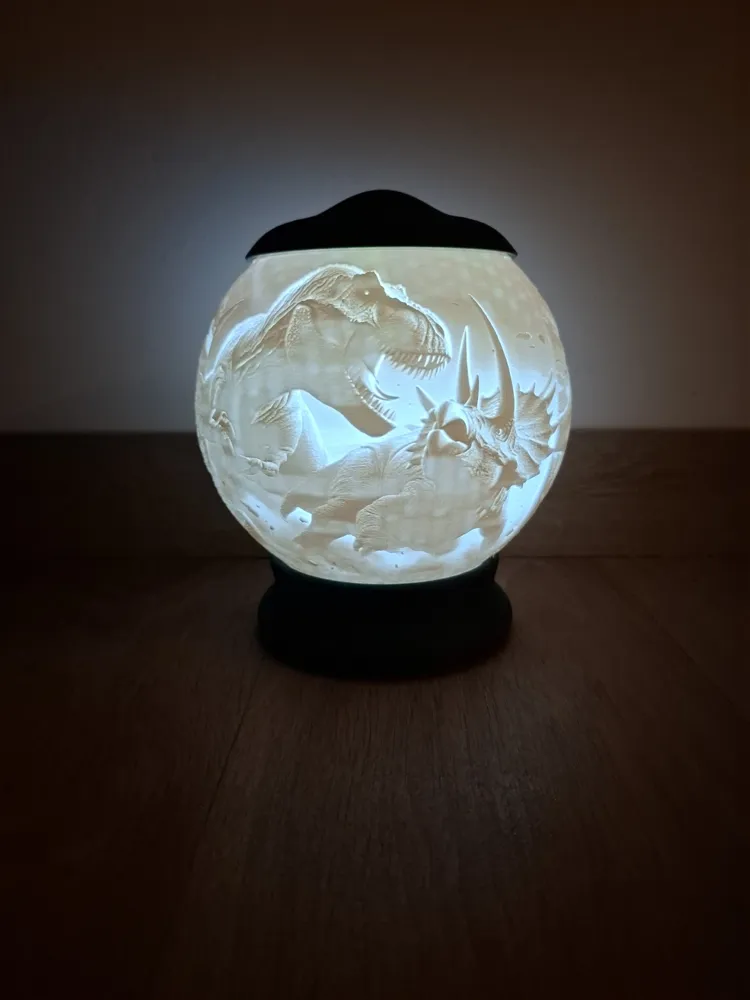 Lithophane - dinosaur 01 by SlyCooper-Master MakerWorld: Download Free 3D Models