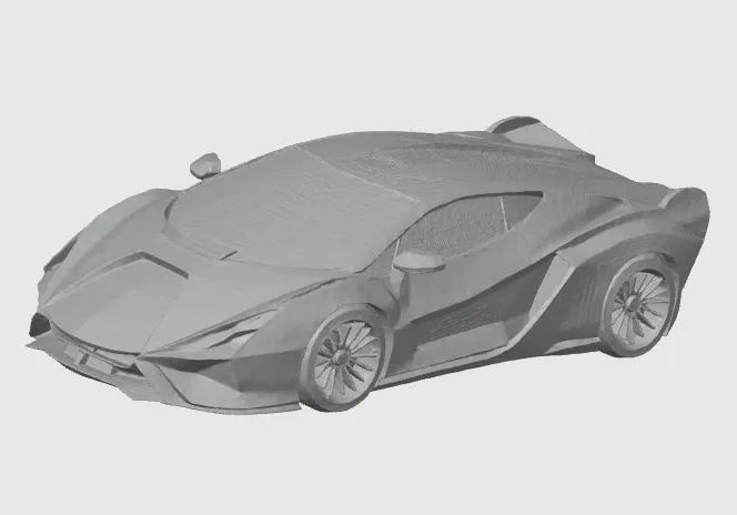 Lamborghini Sián - High Detail One-Piece - Free 3D Print Model - MakerWorld