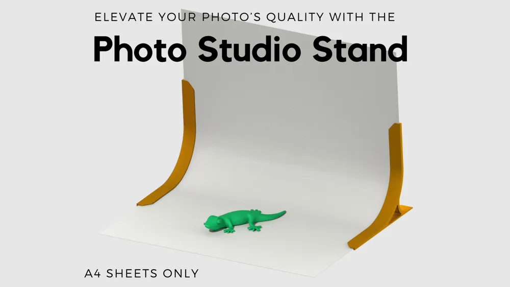 Photo Studio Stand [ A4 sheets ] by franceschellifederico - MakerWorld